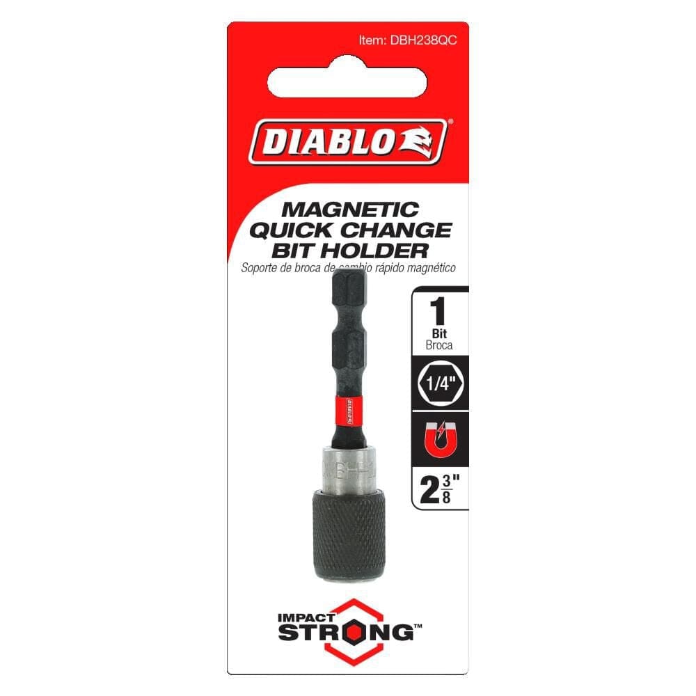 Diablo DBH238QC 2-3/8 Inch Quick Change Magnetic Drive Bit Holder Impa ...