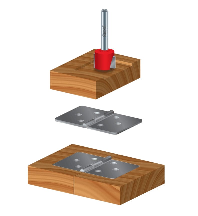 Freud 16-098 15/32 Inch Mortising Router Bit 1/4 Inch Shank TiCo Carbi ...