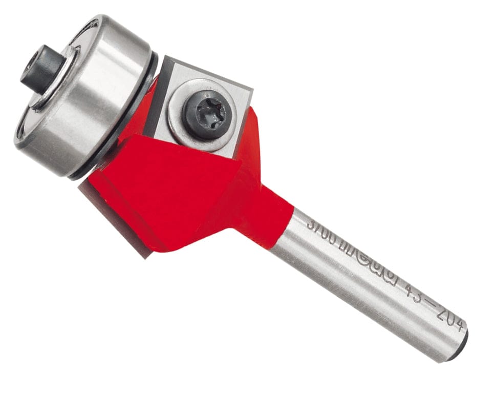 Freud 43-204 15-Degree Insert Bevel Trim Router Bit 1/4 Inch Shank Sol ...
