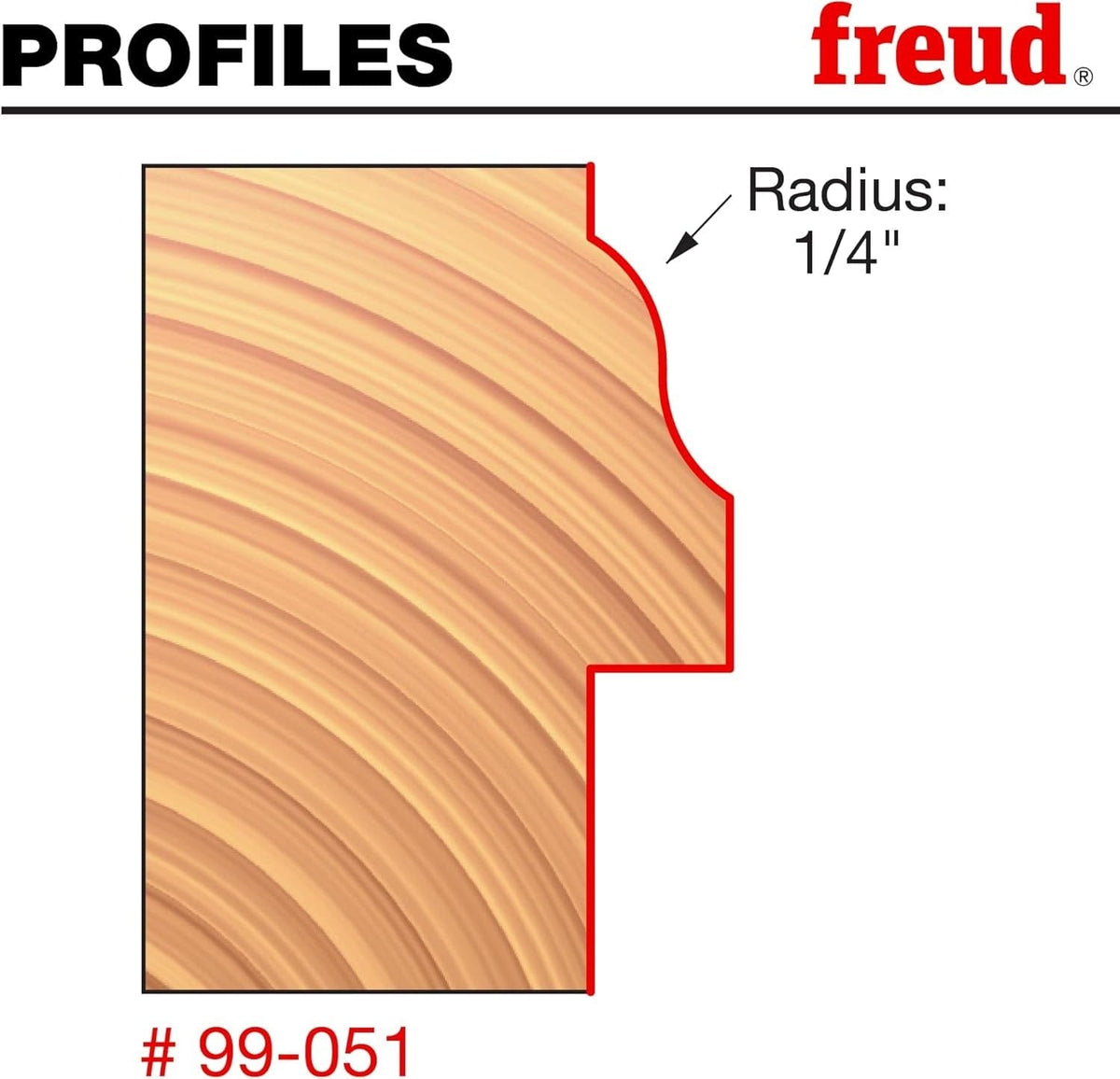 Freud 99-051 Window Sash Profile Router Bit 1-11/32 Inch Diameter 1/2 ...