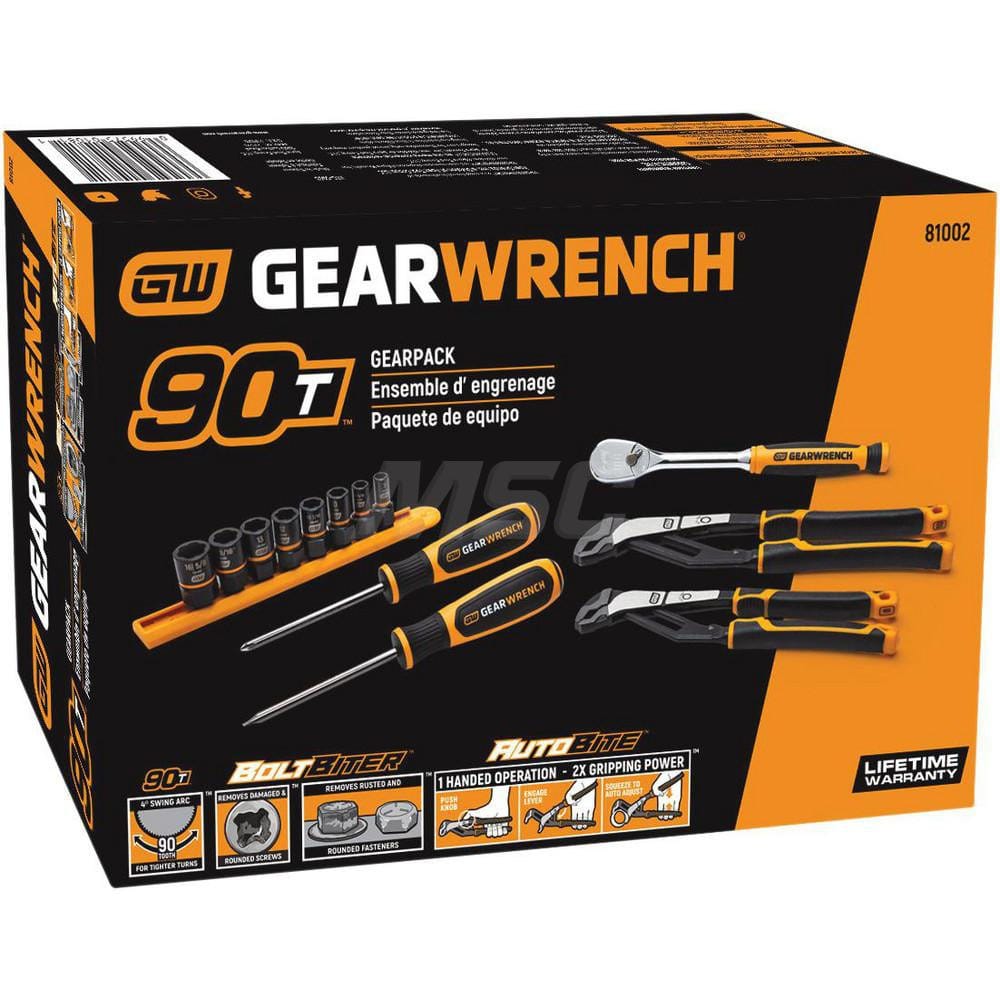 GEARWRENCH 13-Piece Bolt Biter Extraction Gearpack SAE/Metric Tool Set ...