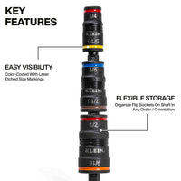 Klein Tools 32933 7-in-1 Impact Flip Socket Set Multi-Bit Hex Nut Driv ...